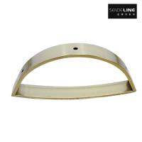 China Titanium Gold Beauty Salon Chair Stainless Steel Handrail Barber Chair Base High Performance And Durability for sale