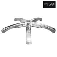 China Hight 92mm Chromium plating Iron Material Office Chair Base Replacement for Improved Work Productivity for sale
