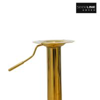 China Titanium Gold Color Adjustable Bar Stool Accessories With Pipe Welding for sale