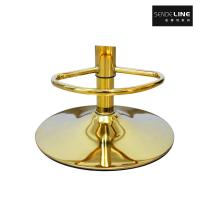 China Titanium Gold Color Adjustable Bar Stool Accessories With Pipe Welding for sale