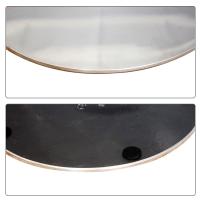 China 7.4kg Gold Plated Stainless Steel Edge Drawing Surface Barber Chair Bottom for sale