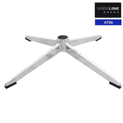 China Four-star Base Office Chair Base Replacement Polished Color High 122MM Aluminum Alloy for sale