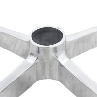 China Four-star Base Office Chair Base Replacement Polished Color High 122MM Aluminum Alloy for sale