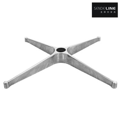 China Office Chair 4-star Base Polished Color / Chrome Color Aluminum Alloy Die-casting Integrated Molding for sale