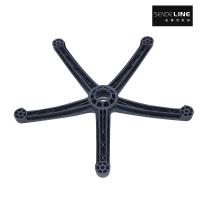 China Office Swivel Chair Accessories  Nylon Five-star Swivel Chair Legs White / Black PP Plastic Five-prong Base for sale