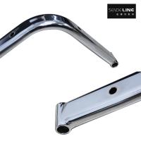 China Comfortable And Durable 360×230mm Chromium-plated Iron Office Chair Armrest Replacement for sale