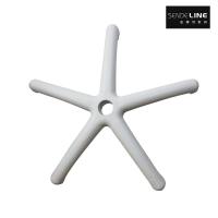 China Office Chair Swivel Base Nylon Five-star Chair Legs White / Black PP Plastic Five-prong Base for sale