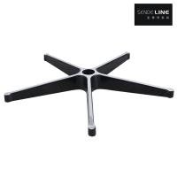 China Aluminum Alloy Office Chair Base 660mm Five-star Chair Legs Matte Black Polished Color for sale