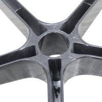 China Aluminum Alloy Office Chair Base 660mm Five-star Chair Legs Matte Black Polished Color for sale