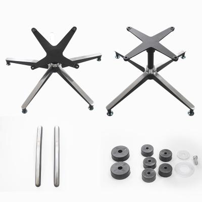 China Office Chair Accessories Aluminum Alloy Five-star And Four-star Legs Set Five-claw And Four-claw Chair Legs for sale