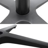 China 262mm High Ergonomic Adjustable Office Chair Metal Base with Rotation Function and Customizable Height for sale