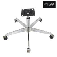 China Aluminum alloy five-star chair base, with rotating function and polished/chrome-plated for sale