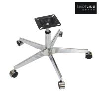 China Aluminum alloy five-star chair base, with rotating function and polished/chrome-plated for sale