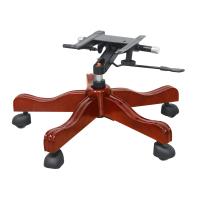China Office Boss Swivel Chair Wood Base Big Class Chair Five Star Foot Base for sale