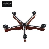 China Office Boss Swivel Chair Wood Base Big Class Chair Five Star Foot Base for sale
