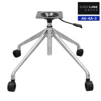 China Aluminum alloy 4-star chair legs, polished color rotating and lifting office chair base for sale