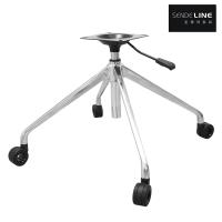 China Aluminum alloy 4-star chair legs, polished color rotating and lifting office chair base for sale