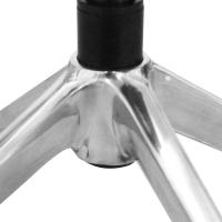 China Aluminum alloy 4-star chair legs, polished color rotating and lifting office chair base for sale