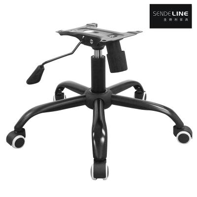 China Black swivel chair base for home office and office chair base formed by iron welding for sale