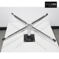 China Aluminum alloy four-star base is 340mm high and has a rotating function for sofa chairs, lounge chairs and office chairs for sale