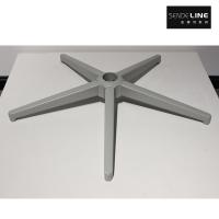 China High-end iron welded office chair base, grey 700/640mm five-star feet for sale