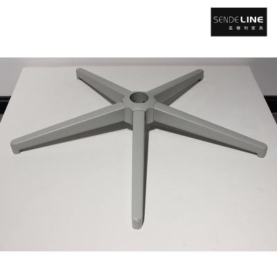 China High-end iron welded office chair base, grey 700/640mm five-star feet for sale