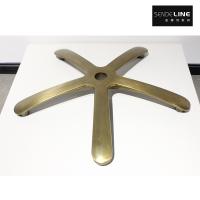 China Aluminum alloy die-casting one-piece molding, golden 700mm office chair base for sale