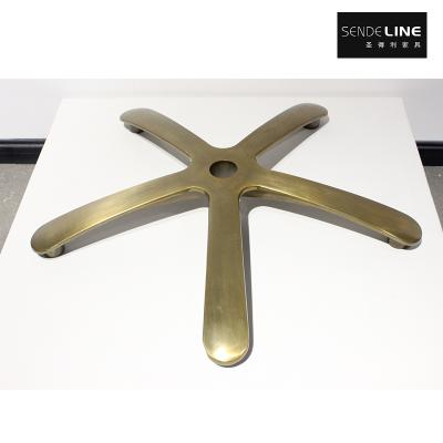 China Aluminum alloy die-casting one-piece molding, golden 700mm office chair base for sale