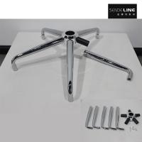 China The electroplated and disassembled office swivel chair legs can be assembled with a five-star base, and the transportation volume is small for sale