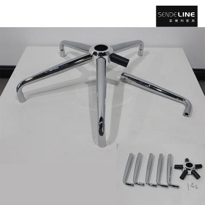 China The electroplated and disassembled office swivel chair legs can be assembled with a five-star base, and the transportation volume is small for sale
