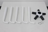 China Modern white detachable office chair base, 700/640mm office chair five-star legs for sale
