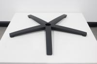 China 65mm high disassemblable office chair base is made of iron welded into shape, with 700n diameter black five-star feet for sale
