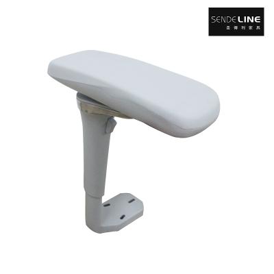 China 6D Office Chair Armrest Replacement, and the PU armrest surface can rotate 360°. It is suitable for all kinds of office chairs for sale