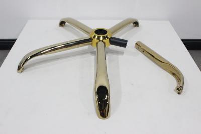 China 2.55 kilograms of iron welded office swivel chair base, 700/640mm gold-plated 5-star feet for disassembly and assembly for sale