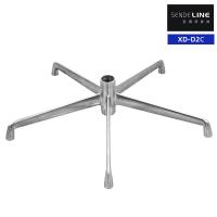 China Unique polished aluminum alloy one-piece die-casting office chair base, 660 diameter 5-star chair legs for sale