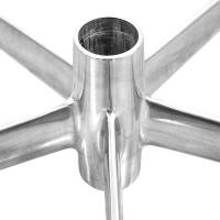 China Unique polished aluminum alloy one-piece die-casting office chair base, 660 diameter 5-star chair legs for sale