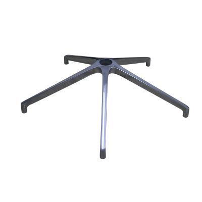 China The 178-millimeter high aluminum alloy ergonomic adjustable office chair is designed with a black 5-star office chair base for sale
