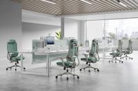 China 150kg Max Weight Capacity Office Swivel Chair Mint Green Colors Can Be Customized Comfortable Ergonomic Design Suitable For Workspaces for sale
