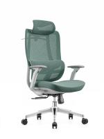 China Adjustable Handrail Office Swivel Chair with Electroplated Five star Base Providing Support and Smooth Swivel Movement for sale