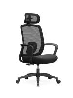 China Black Wheels Office Swivel Chair 640mm by 1150 to 1230mm Height Adjustable Suitable for Office Desks and Conference Areas for sale