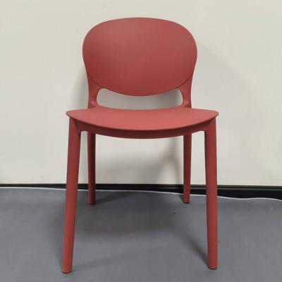 China Easy To Clean Modern Plastic Chair Dining Chair Ideal For Office Cafeteria And Home Lightweight Durable Comfortable Design for sale