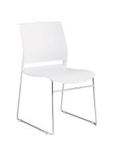 China Rubber Shell Weight 191kg Modern Plastic Chair Featuring Solid Steel Bar Base Stand Lightweight Stackable Seating for Event Venues for sale