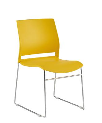 China Rubber Shell Weight 191kg Modern Plastic Chair Featuring Solid Steel Bar Base Stand Lightweight Stackable Seating for Event Venues for sale