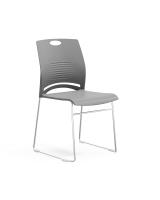 China Stackable Modern Plastic Chair Offering Max Weight Capacity 130kg for Event Halls Training Centers and Workspaces for sale