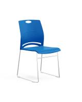 China Stackable Modern Plastic Chair Offering Max Weight Capacity 130kg for Event Halls Training Centers and Workspaces for sale