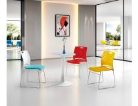 China Stackable Modern Plastic Chair Offering Max Weight Capacity 130kg for Event Halls Training Centers and Workspaces for sale
