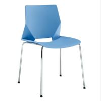 China Orange Durable Modern Plastic Chair Stylish Comfortable Seating Option for Educational Institutions and Training Centers for sale