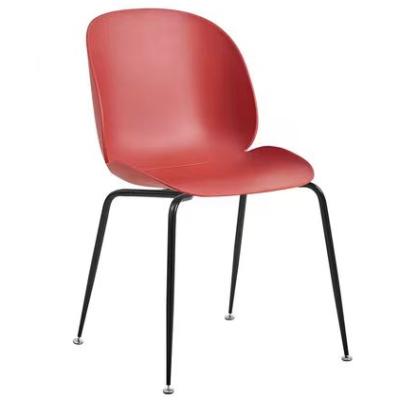 China Seat Dimensions 46H 46W 41D cm Modern Plastic Chair with Conical Tube Base Stand Stylish Comfortable Durable Seating Solution for sale