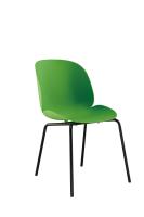China Seat Dimensions 46H 46W 41D cm Modern Plastic Chair with Conical Tube Base Stand Stylish Comfortable Durable Seating Solution for sale