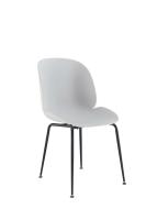 China Seat Dimensions 46H 46W 41D cm Modern Plastic Chair with Conical Tube Base Stand Stylish Comfortable Durable Seating Solution for sale